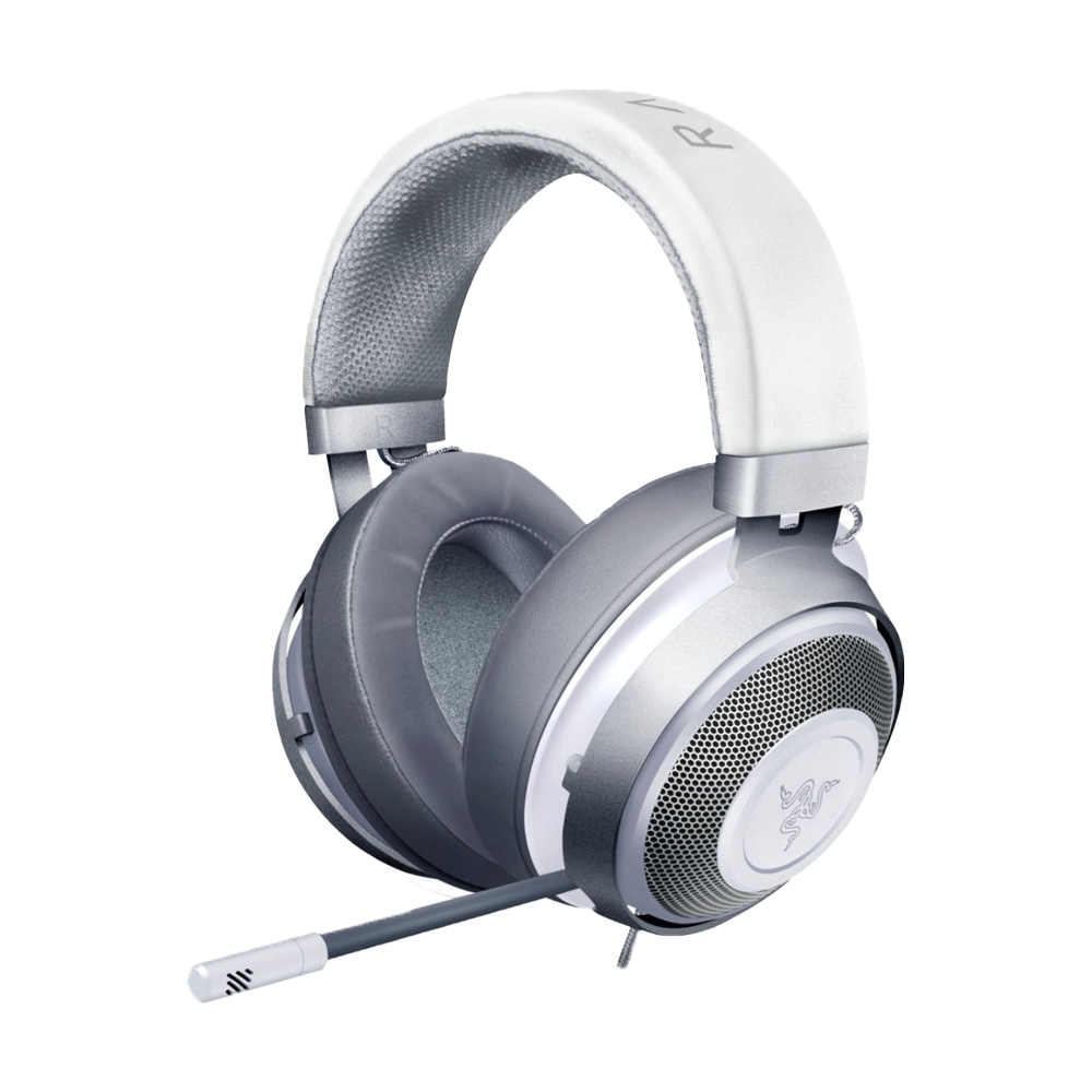 Razer Kraken Multi Platform Wired Gaming Headset (Mercury White) - Wise ...