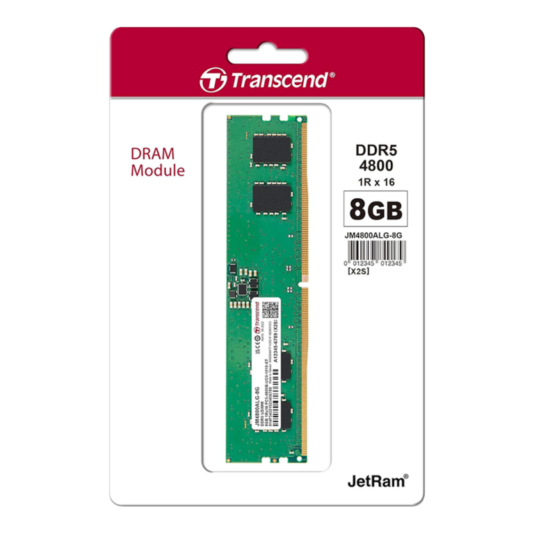 8 GB DDR5, 4800MHz, Transcend Desktop RAM - Wise-Tech